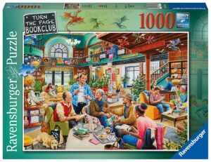 ravensburger turn the page bookclub 1000 piece jigsaw puzzles for adults & kids age 12 years up