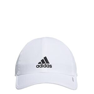 adidas superlite 2 relaxed adjustable performance cap white/black reflective one size