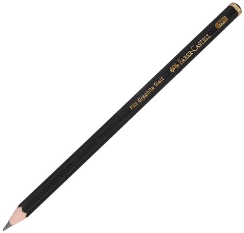 Faber-Castell Art & Graphic Pitt Graphite Matt Pencil, Matt Graphite, 2B, For Art, Craft, Drawing, Sketching, Home, School, University, Colouring