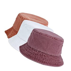 kozinu washed cotton bucket hats packable summer outdoor cap travel beach sun hat plain colors for men women