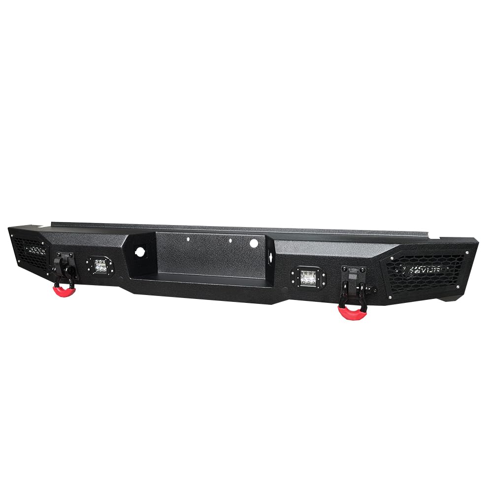 Vijay Front and Rear Bumper Compatible with 2011-2016 Ford F250 F350 F450 Super Duty with Winch Plate and Lights