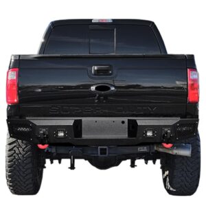 Vijay Front and Rear Bumper Compatible with 2011-2016 Ford F250 F350 F450 Super Duty with Winch Plate and Lights