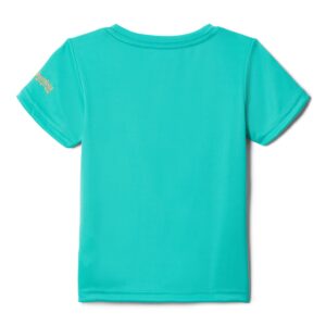 Columbia Youth Boys Terminal Tackle PFG LGF Short Sleeve, Electric Turquoise/Bright Nectar, X-Large