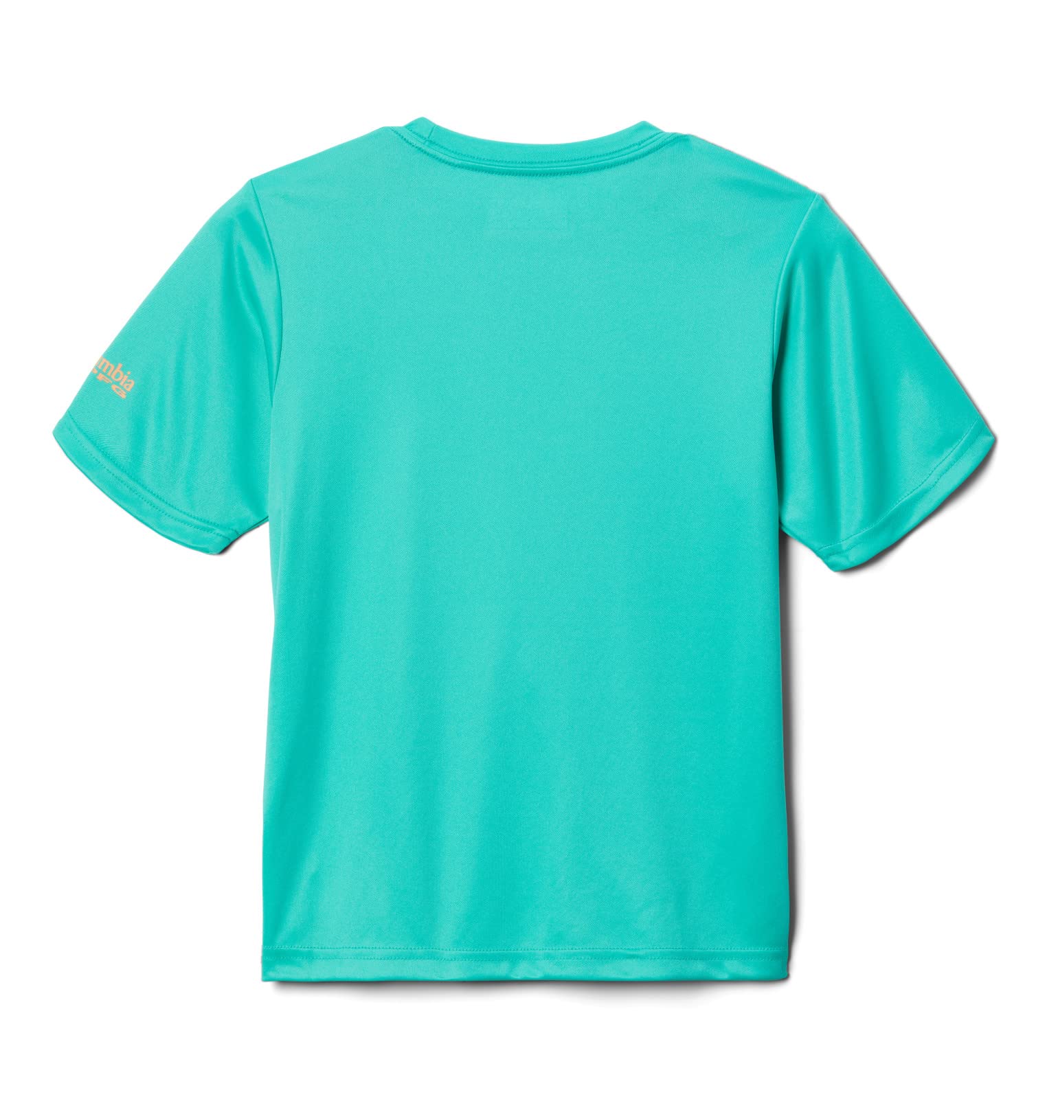 Columbia Youth Boys Terminal Tackle PFG LGF Short Sleeve, Electric Turquoise/Bright Nectar, X-Large