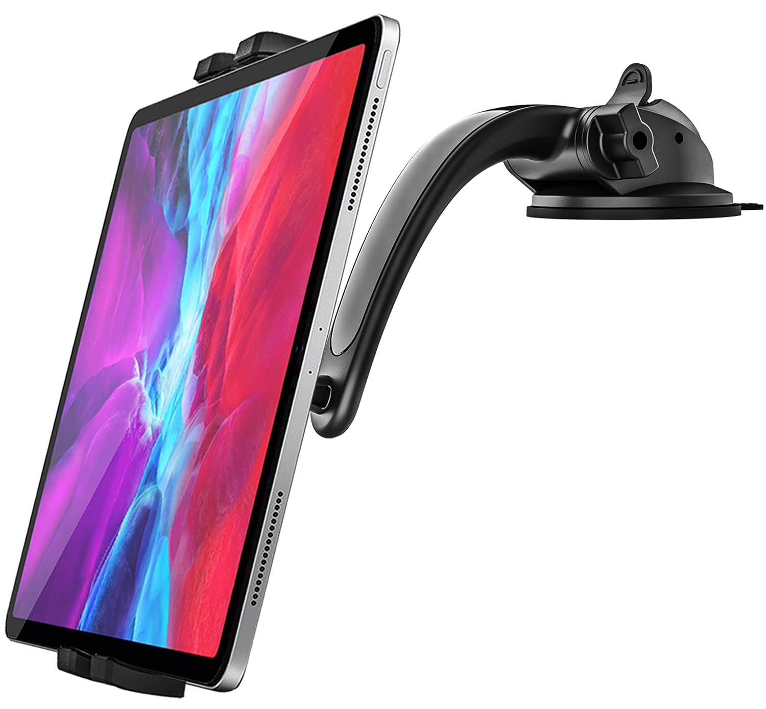 woleyi Car Dashboard Tablet Mount, Car Dash Tablet & Phone Holder with Strong Sticky Gel Suction Cup for iPad Pro 9.7, 11, 12.9 / Air/Mini, iPhone, Galaxy Tabs, More 4-13" Smart Phones and Tablets