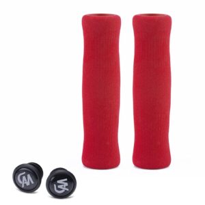 1 pc bike handlebar grips slip mountain non slip soft lock grips road bike handlebar mtb bicycle accessories red