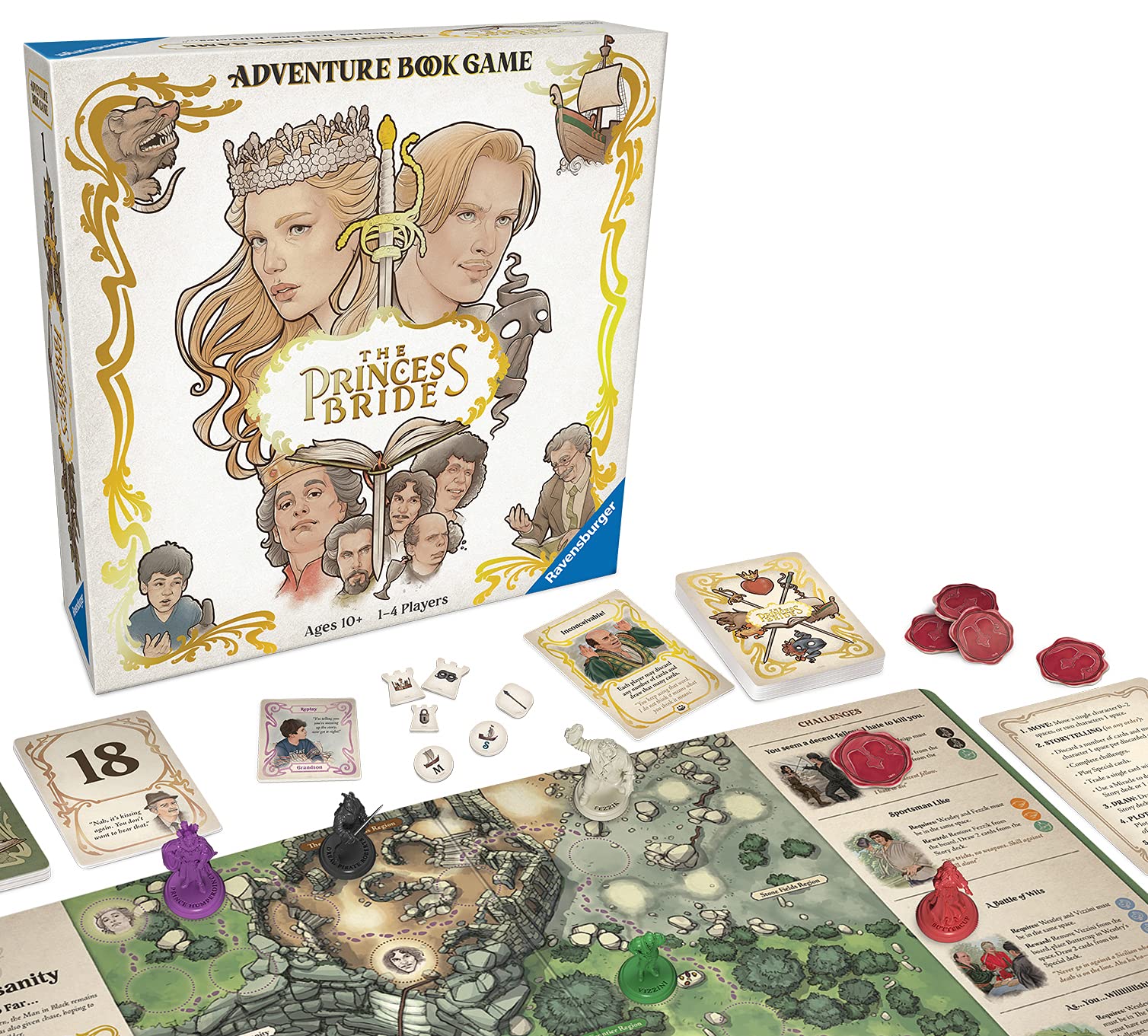 Ravensburger The Princess Bride - Strategy Board Games for Adults & Kids Age 10 Years Up - 1 to 4 Players