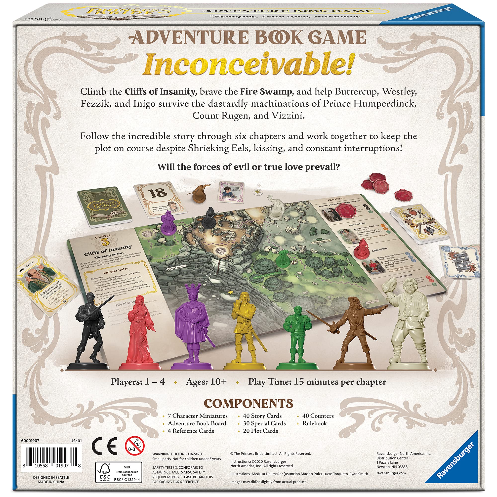 Ravensburger The Princess Bride - Strategy Board Games for Adults & Kids Age 10 Years Up - 1 to 4 Players