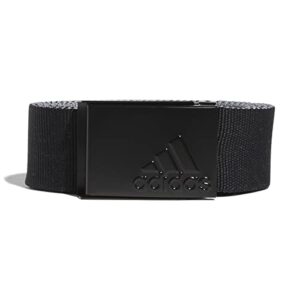 adidas reversible web belt, black, osfm