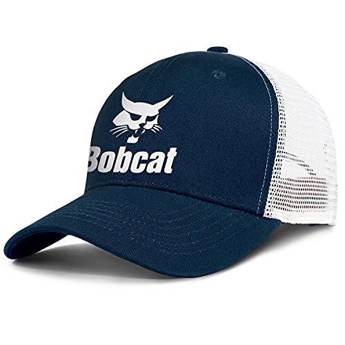 Unisex Black Cap Baseball Cap for Men Women Bobcat-Logo Denim Hat Adjustable Sun Hat Dad Hat