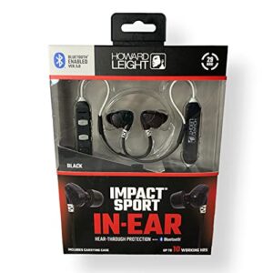 Howard Leight Impact Sport Bluetooth 5.0 Electronic Shooting Earbuds, Black (R-02701)