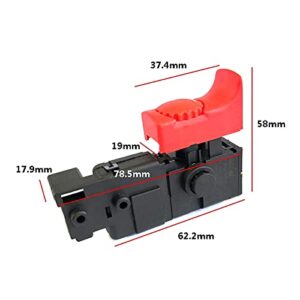 Replacement Part for M.C 1pcs Handheld Electric Trigger Switch Drilling Speed Upper Control Button Power Tool Switch Spare Part for Bosch Gsb13 RE 7xEA