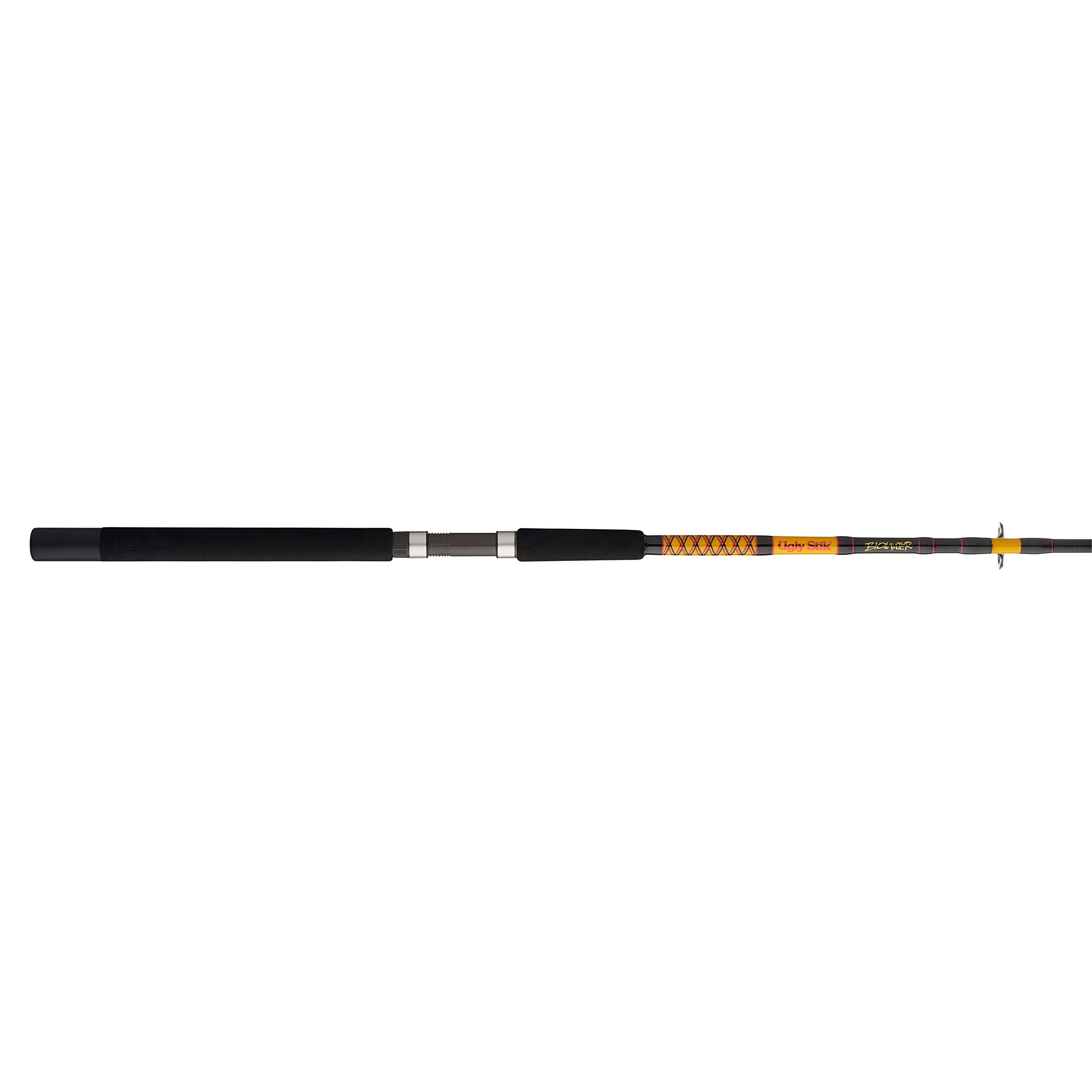 Ugly Stik unisex adult New Model spinning fishing rod, Black/Red/Yellow, 8 - Medium Heavy 20-40lb 2pc US