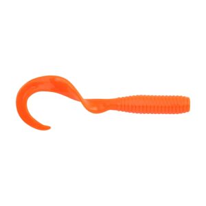 berkley gulp! grub fishing soft bait, salmon red, 8"