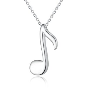 ylt 925 sterling silve musical note urn pendant memorial necklace for ashes clef musical note jewelry gifts for music lover for women men