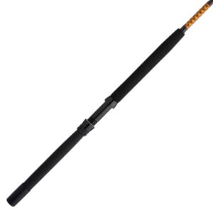 ugly stik bigwater stand up conventional fishing rod, black/red/yellow, 6' - heavy - 1pc