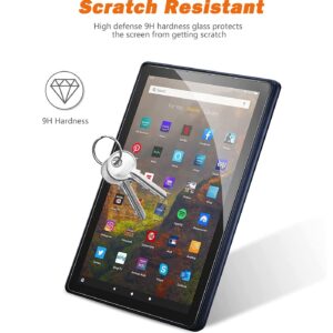 [2-Pack] All-New Fire HD 10 2023/2021/Fire HD 10 Kids/Fire HD 10 Kids Pro/Fire HD 10 Plus(2023/2021 Release) Screen Protector,HD Anti-Scratch Anti-Fingerprint 9H Hardness Bubble-Free Tempered Glass