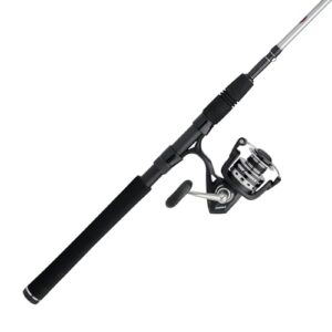 penn 10’ pursuit iv 2-piece fishing rod and reel (size 4000) surf spinning combos, 10’, 2 graphite composite fishing rod with 5 reel, durable and lightweight, black/silver