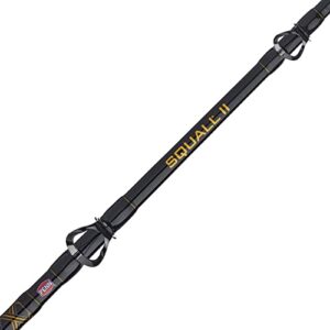 PENN Squall II Level Wind Conventional Reel and Fishing Rod Combo, Black/Gold