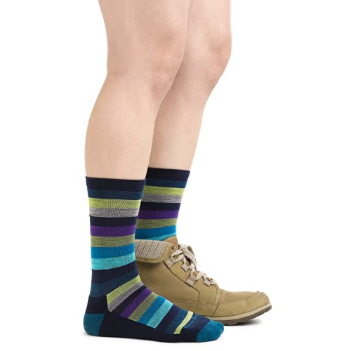 Darn Tough Women's Phat Witch Crew Lightweight with Cushion Sock (Style 1644) - Dark Teal, Medium