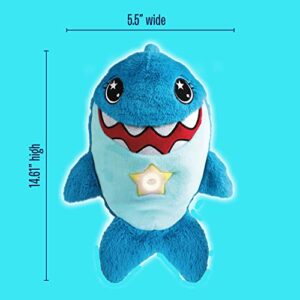 Ontel Star Belly Dream Lites, Stuffed Animal Night Light, Snuggly Blue Shark - Projects Glowing Stars & Shapes in 6 Gentle Colors, As Seen on TV