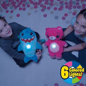 Ontel Star Belly Dream Lites, Stuffed Animal Night Light, Snuggly Blue Shark - Projects Glowing Stars & Shapes in 6 Gentle Colors, As Seen on TV