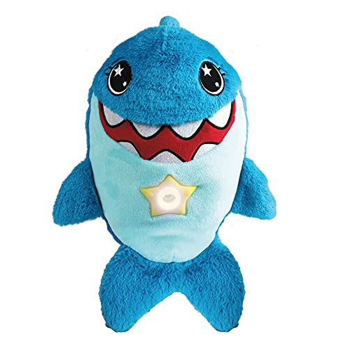 Ontel Star Belly Dream Lites, Stuffed Animal Night Light, Snuggly Blue Shark - Projects Glowing Stars & Shapes in 6 Gentle Colors, As Seen on TV