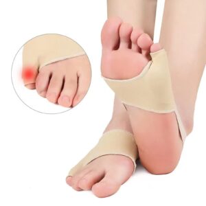 ERSANLI Pinky Toe Splint, Pinky Toe Straightener,.Pinky Toe Bunion Pads, Men'S And Women'S Bunion Corrector, Bunion Relief Toe Separators For Overlapping Toes.(1 Pair, Large)