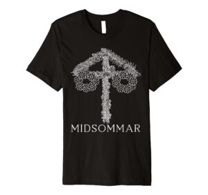 midsummer maypole midsommar festival summer solstice premium t-shirt