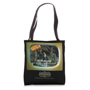 beetlejuice tv ad tote bag