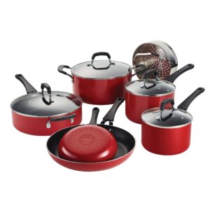 tramontina cookware set 11-piece (red) 80156/084ds