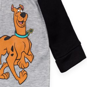 Scooby-Doo Toddler Boys Fleece Half-Zip Pullover Hoodie Grey/Black 5T