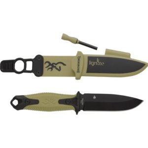 browning 3220335: knife, ignite 2 od green