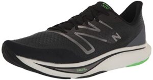 new balance men's fuelcell rebel v3 running shoe, black/infinity blue/vibrant spring, 10