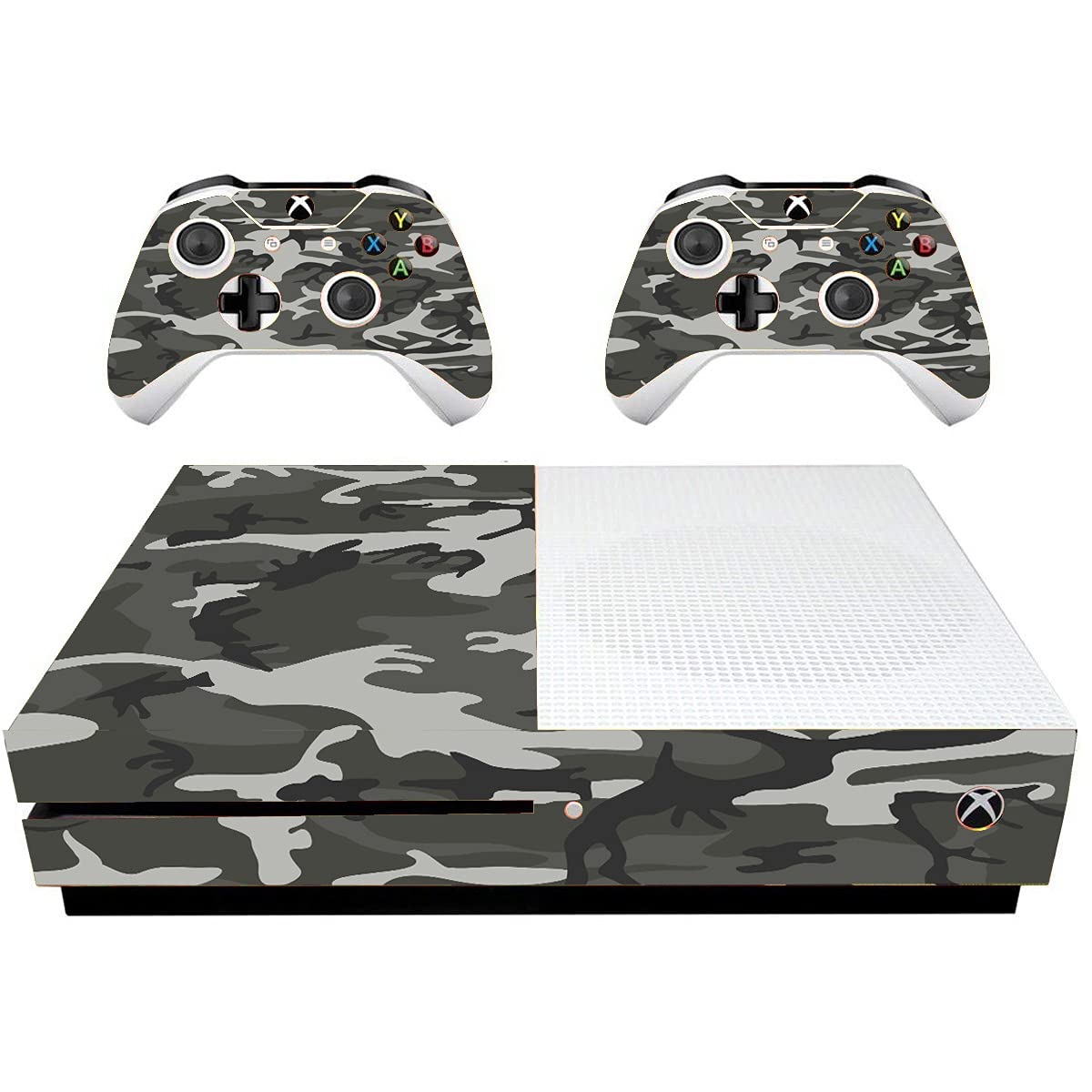 VWAQ Arctic Camouflage Skin Designed to Fit Xbox One S Console and Controllers - XSGC14