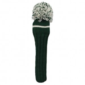 sunfish knit wool driver golf headcover green and white