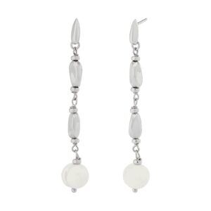 welry 9-10mm freshwater cultured pearl drop earrings in sterling silver