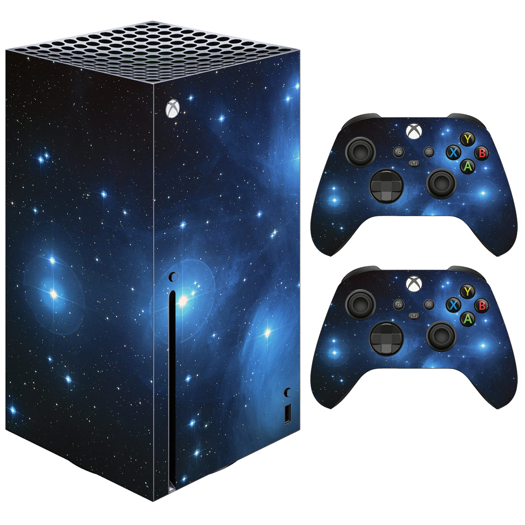 VWAQ Galaxy Skin Designed to Fit Xbox Series X Console and Controllers - XSRSX1