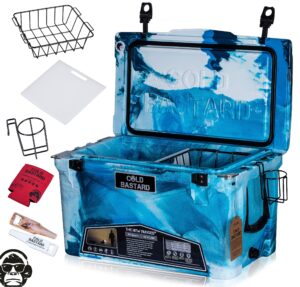 cold bastard coolers 45qt cold bastard rugged+ camo ocean best premium ice chest cooler accessories free s&h (cb45-co)