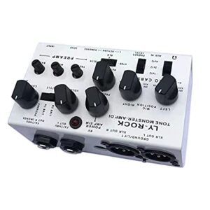 LYR Guitar effect pedal Electric guitar audio workstation Professional effect pedal White True Bypass, 11.5 * 6.5 * 6.3 CM, XBH