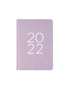 letts mineral a6 week to view 2022 diary - lavender