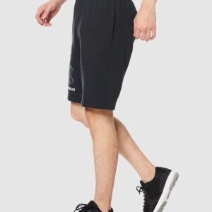 Under Armour Rival Fleece Graphic Shorts Black/White LG