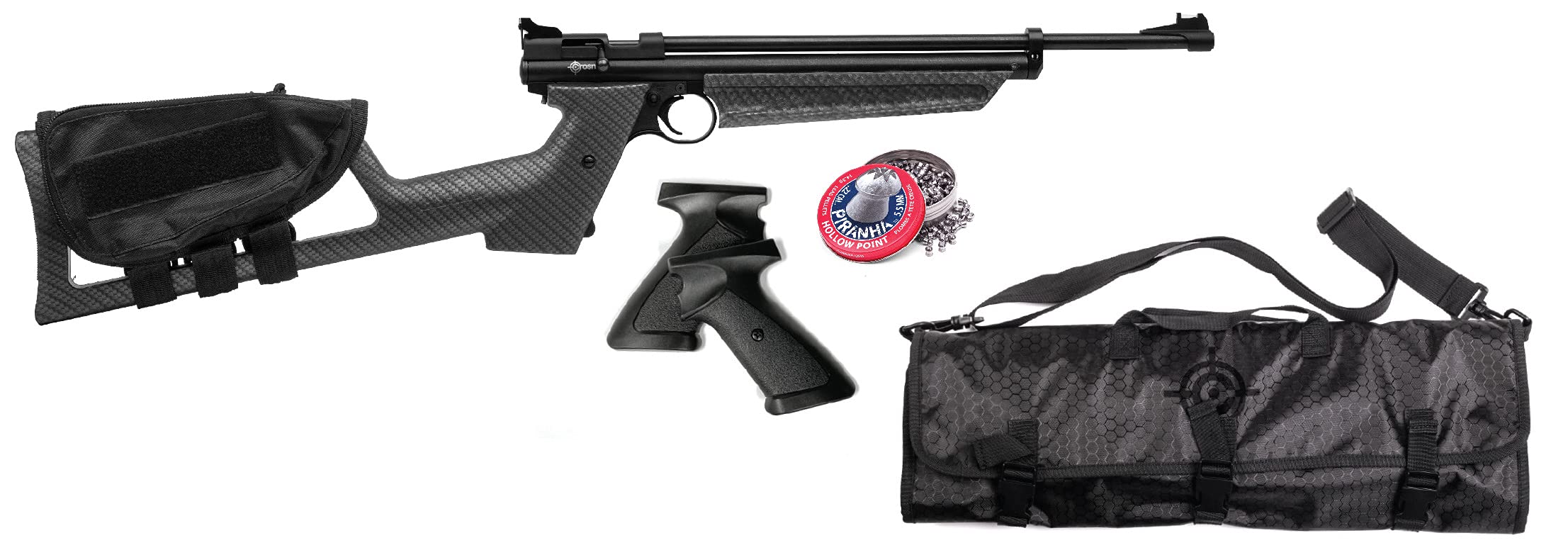 Crosman Drifter Kit 2289CFKT .22-Caliber Variable Pump Single-Shot Air Pistol/Rifle