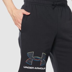 Under Armour Rival Fleece Graphic Shorts Black/White LG