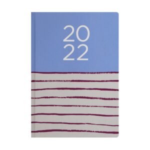 letts serenity a5 week to view 2022 diary - ocean