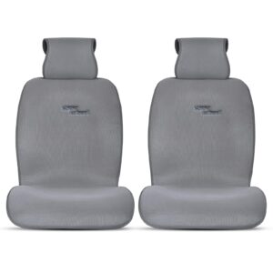 sojoy universal car seat cushion for four season car seat cover for front of 2 seats (gray)