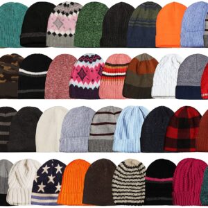 Yacht & Smith Wholesale Beanie and Glove Winter Bulk Kit, Kids Adults Bulk Sets, Homeless Donation Shelters