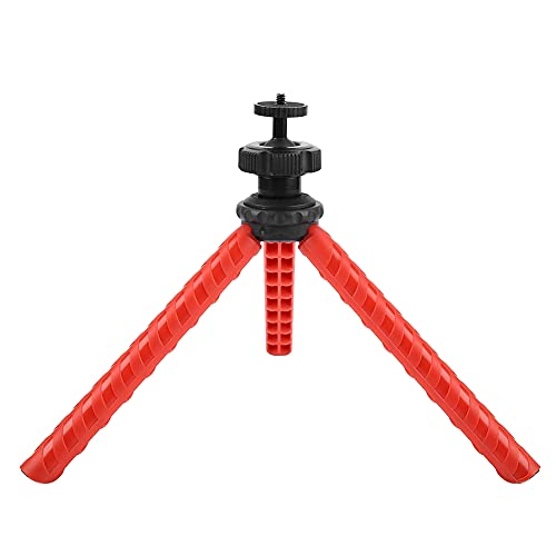 Tripod, Action Camera Tripod, Sturdy Rotation for Mobile Phone for Small Size Action Cameras(red)