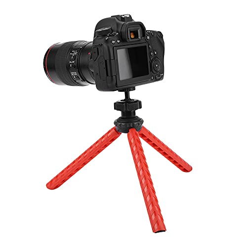 Tripod, Action Camera Tripod, Sturdy Rotation for Mobile Phone for Small Size Action Cameras(red)