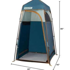 Kelty Discovery H2GO Privacy Shelter, Campsite Shower and Changing Shelter, Zippered Entry, Steel Pole Frame, Freestanding (Iceberg Green)